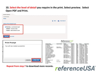 How to Print Records | PDF