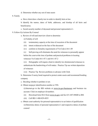 How To Probate In Virginia 2009 | PDF