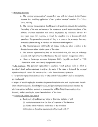 How To Probate In Virginia 2009 | PDF