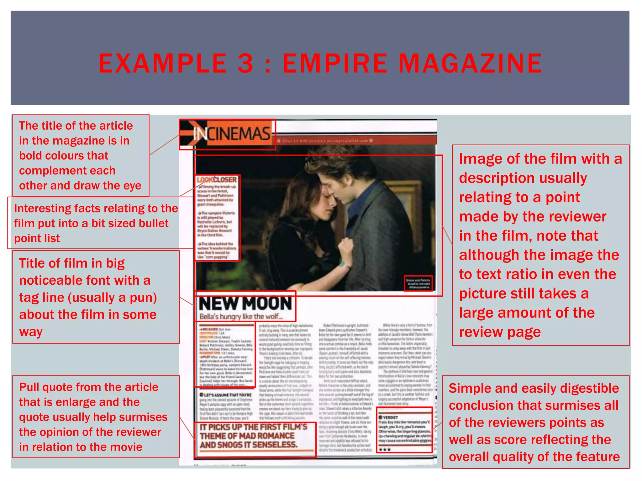How to produce a movie magazine review | PPTX