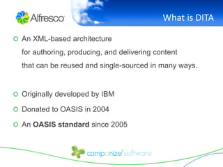How to produce complex documents in dita xml with componize and ...