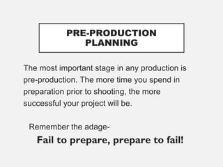 How to produce pre production paperwork | PPT
