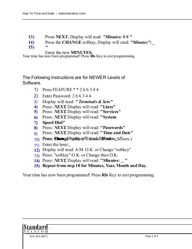 How to program on the Norstar Phone System | Standard Telecom