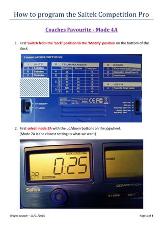 How to program the Saitek Competition Pro (Blue) | PDF