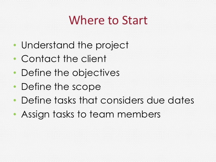 How To Project Management How To Project Management