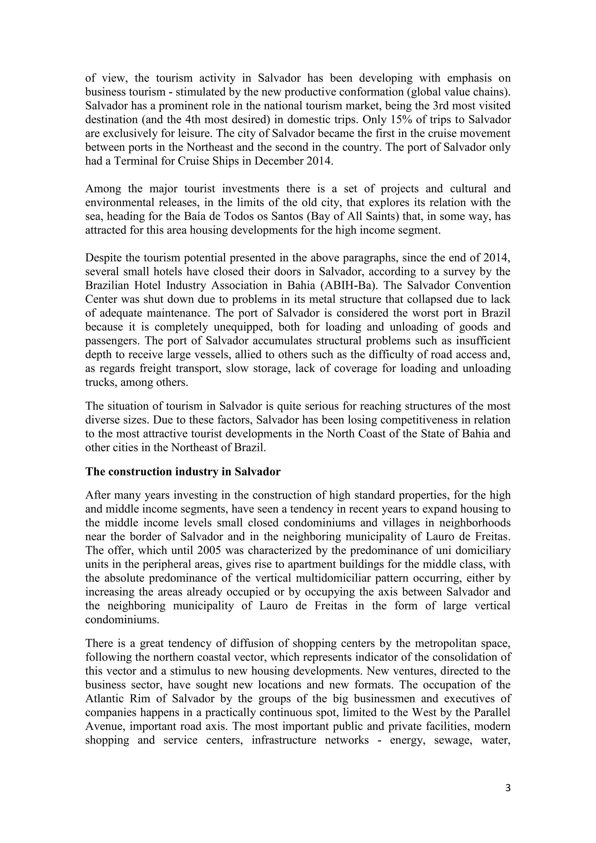 How to promote the economic development of salvador | PDF