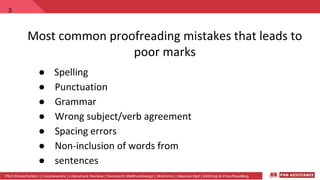 How to proofread your research paper | PPT