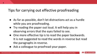 How to proofread your research paper | PPT