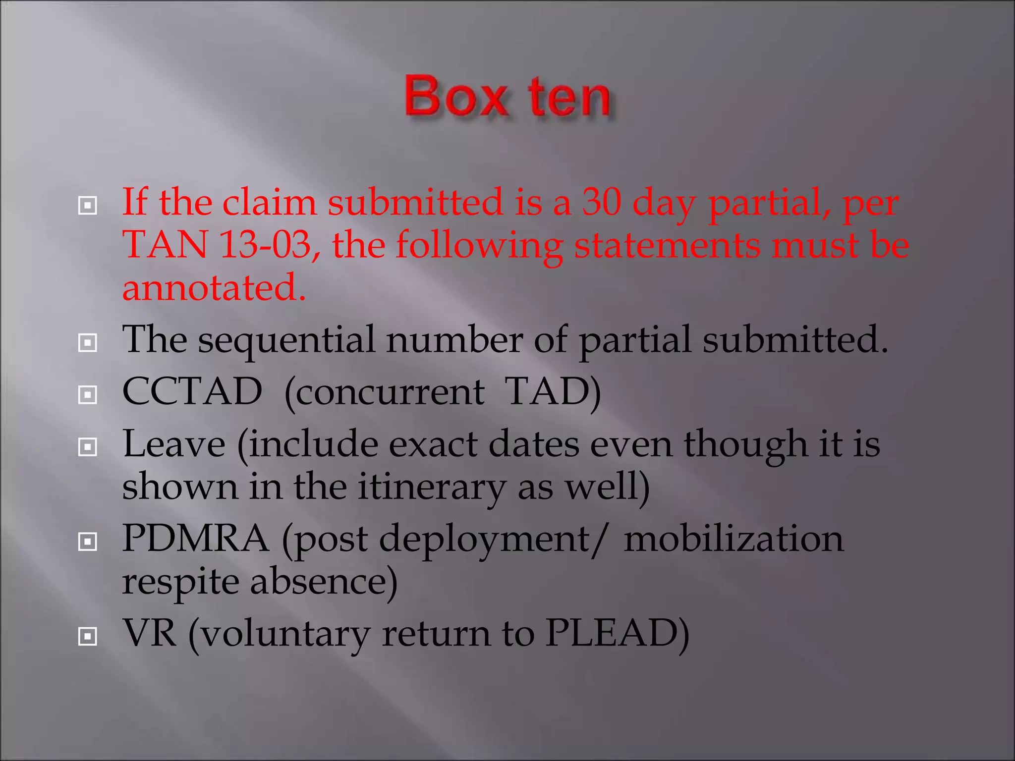 how to properly complete a 1351-2.ppt