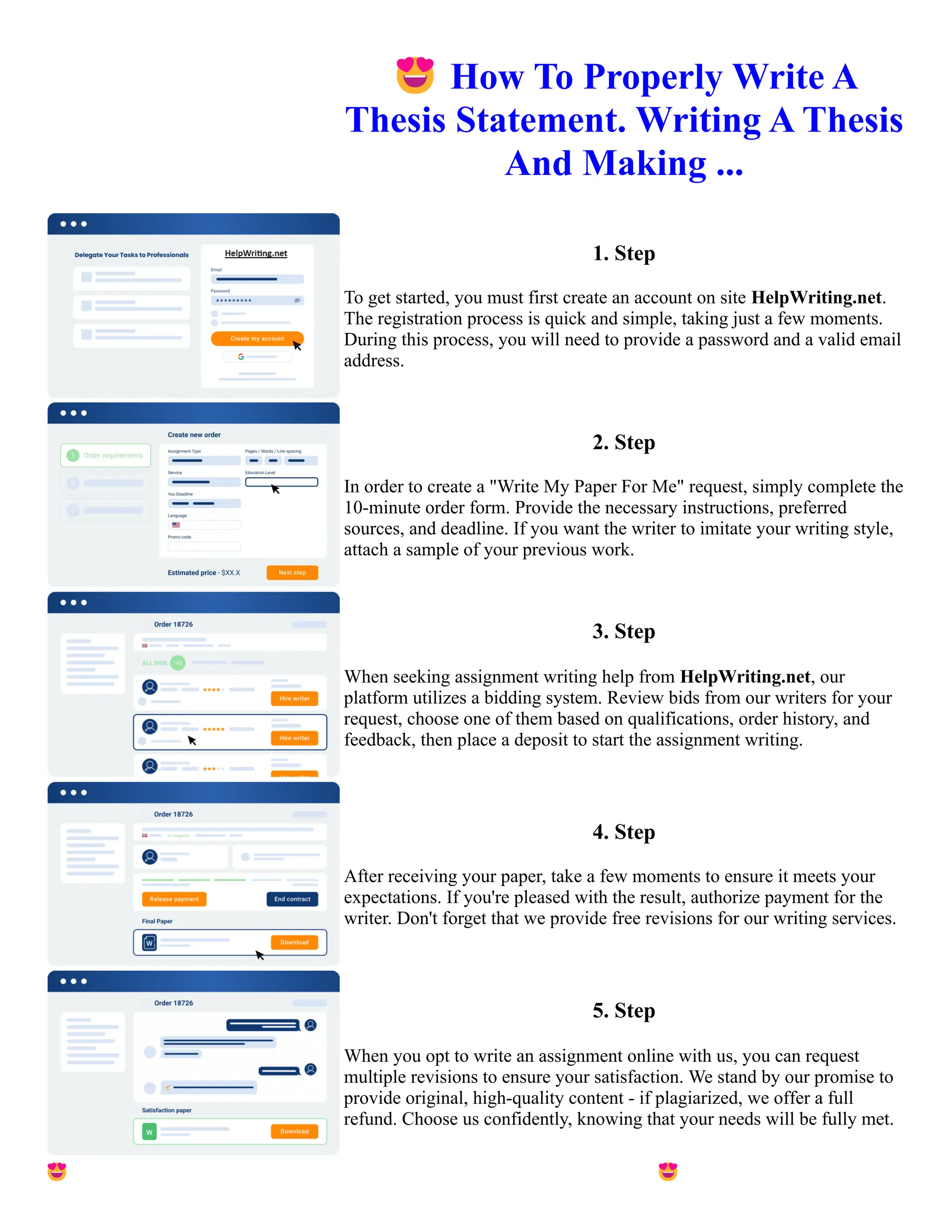 How To Properly Write A Thesis Statement. Writing A Thesis And Making | PDF