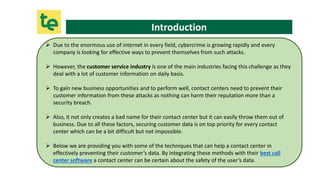 Best Practices to Protect Customer Data Effectively | PPTX