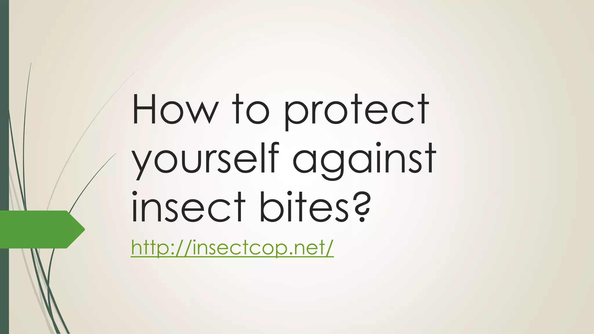 How to protect yourself from mosquitoes | PPT