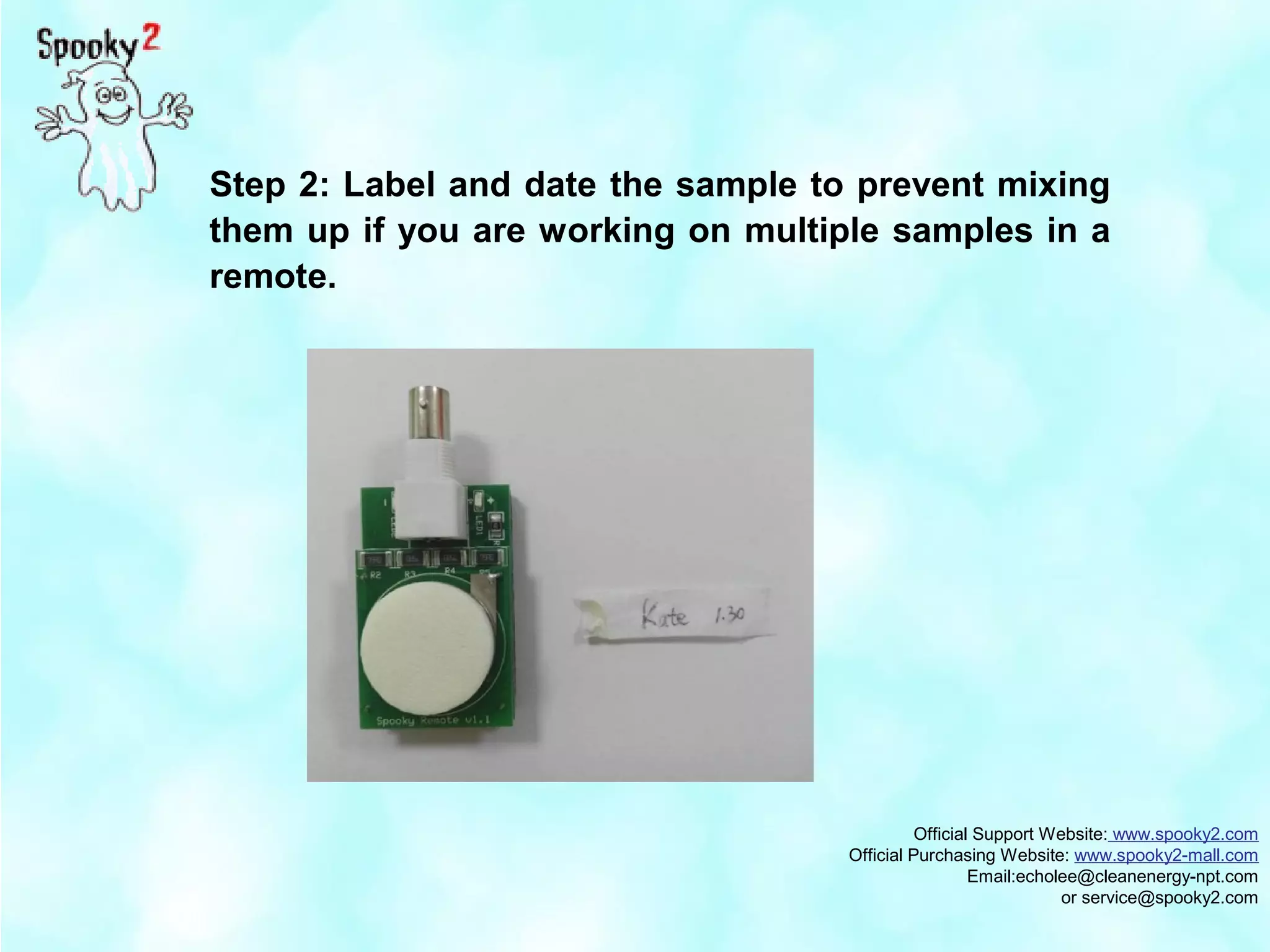 How to Put DNA Samples in the Spooky Remote | PPT