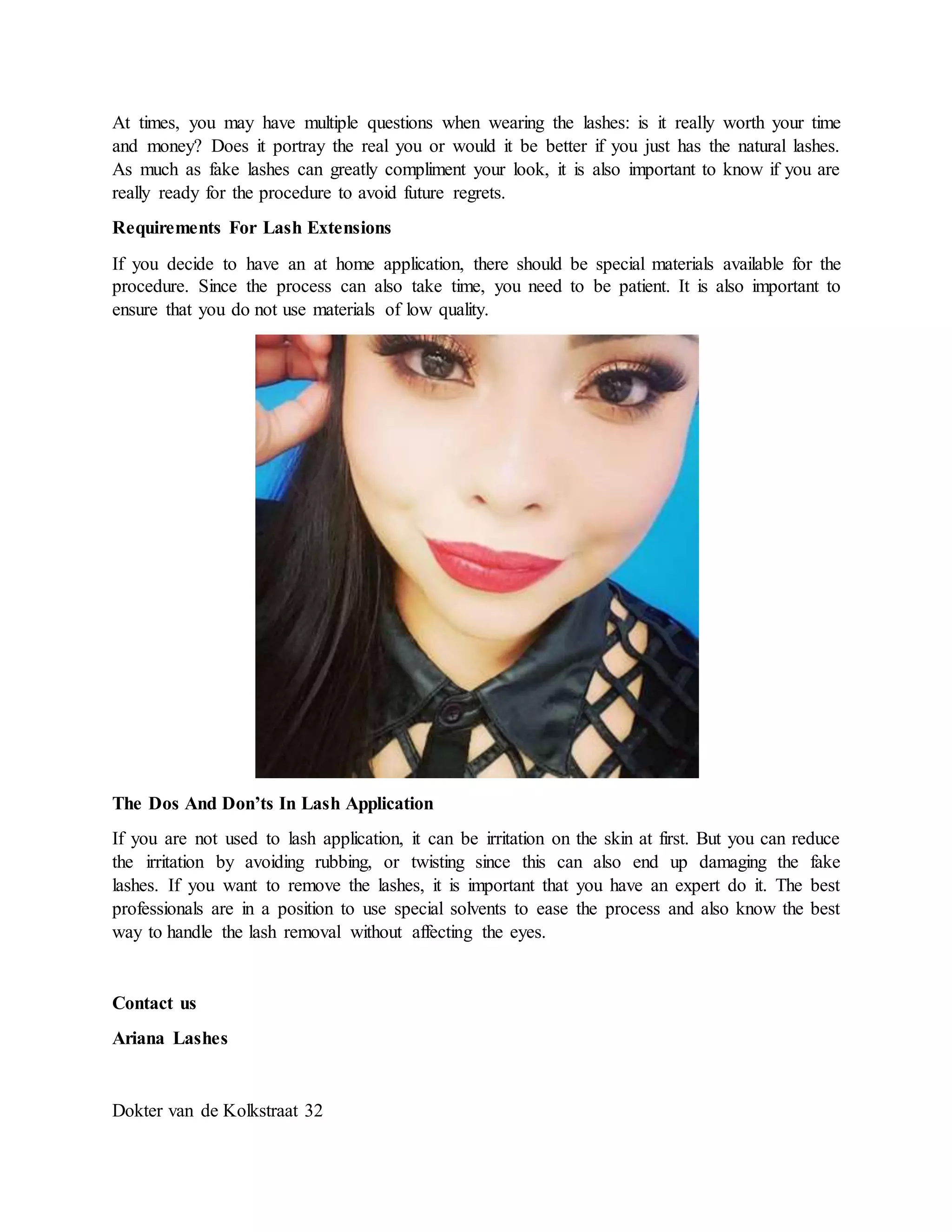 How to put fake lashes | DOCX