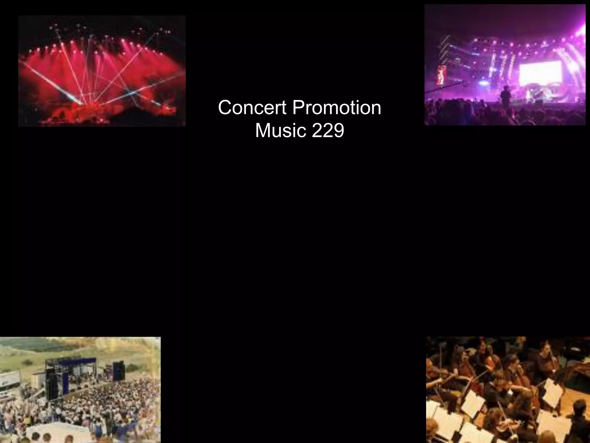 Tips for Promoting a Concert | PDF