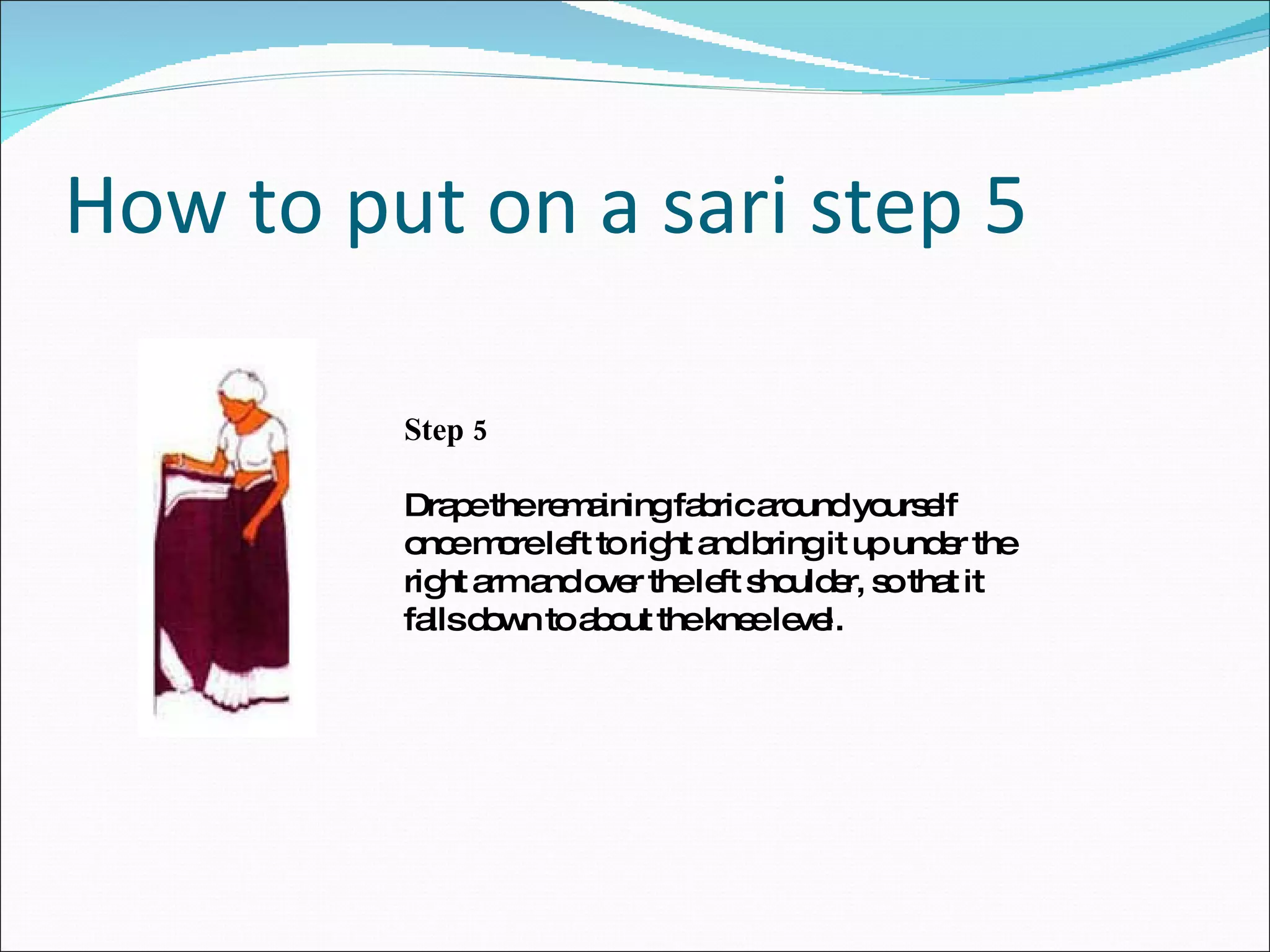 how to put on a sari | PPT