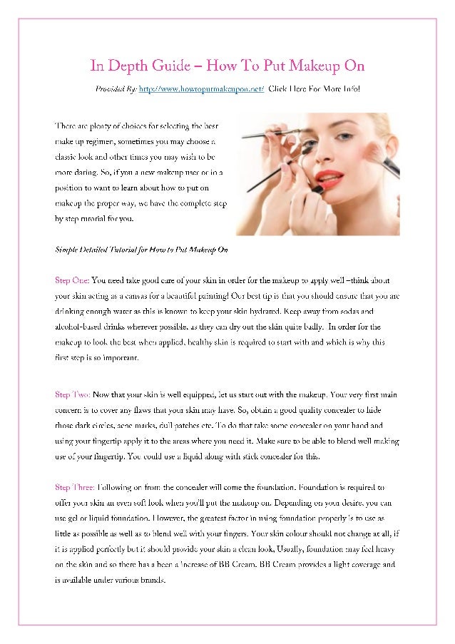 How To Put On Makeup Like A Pro