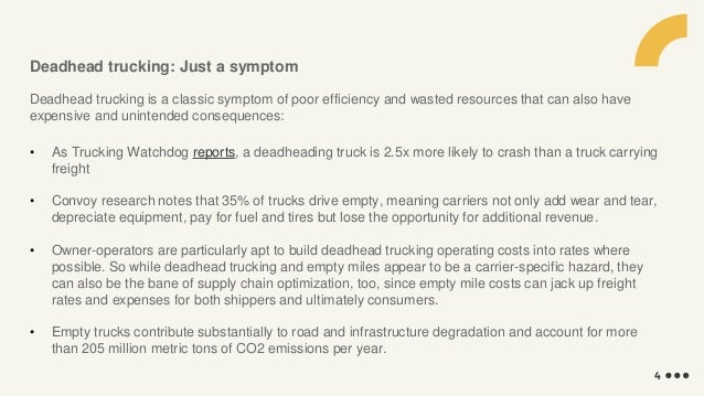 How to Put the Bite on Deadhead Trucking | PPT