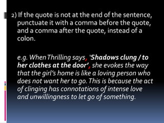 How to quote poetry | PPT