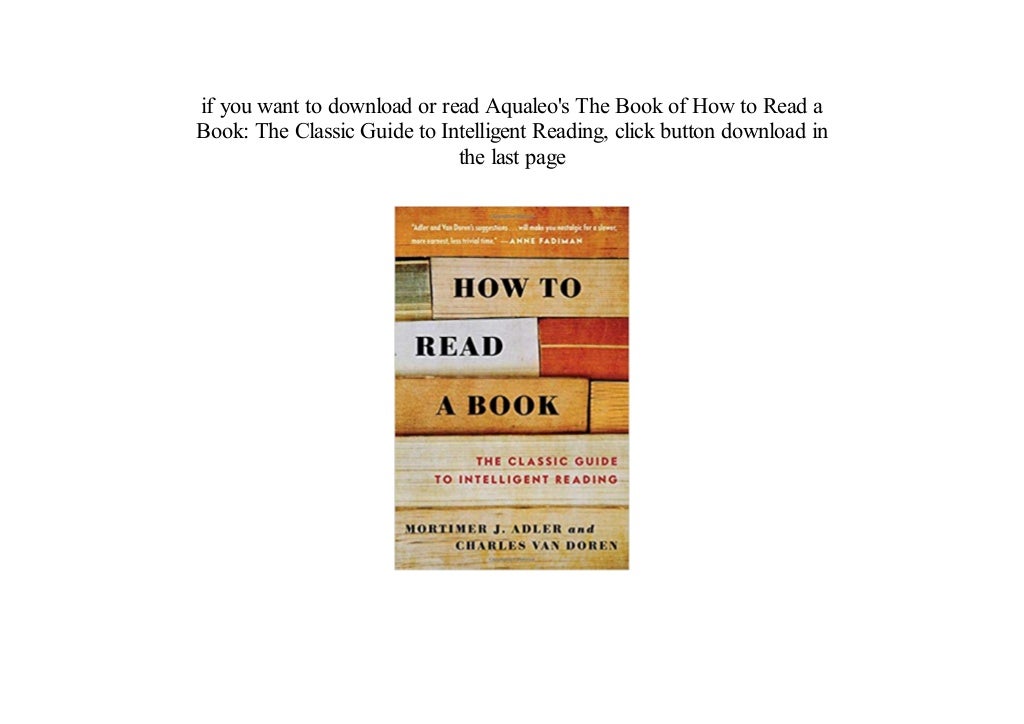 Read PDF How To Read A Book The Classic Guide To Intelligent Readi read-pdf-how-to-read-a-book-the-classic-guide-to-intelligent-readi