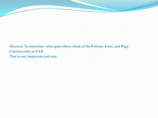 How to read an APA citation | PPT