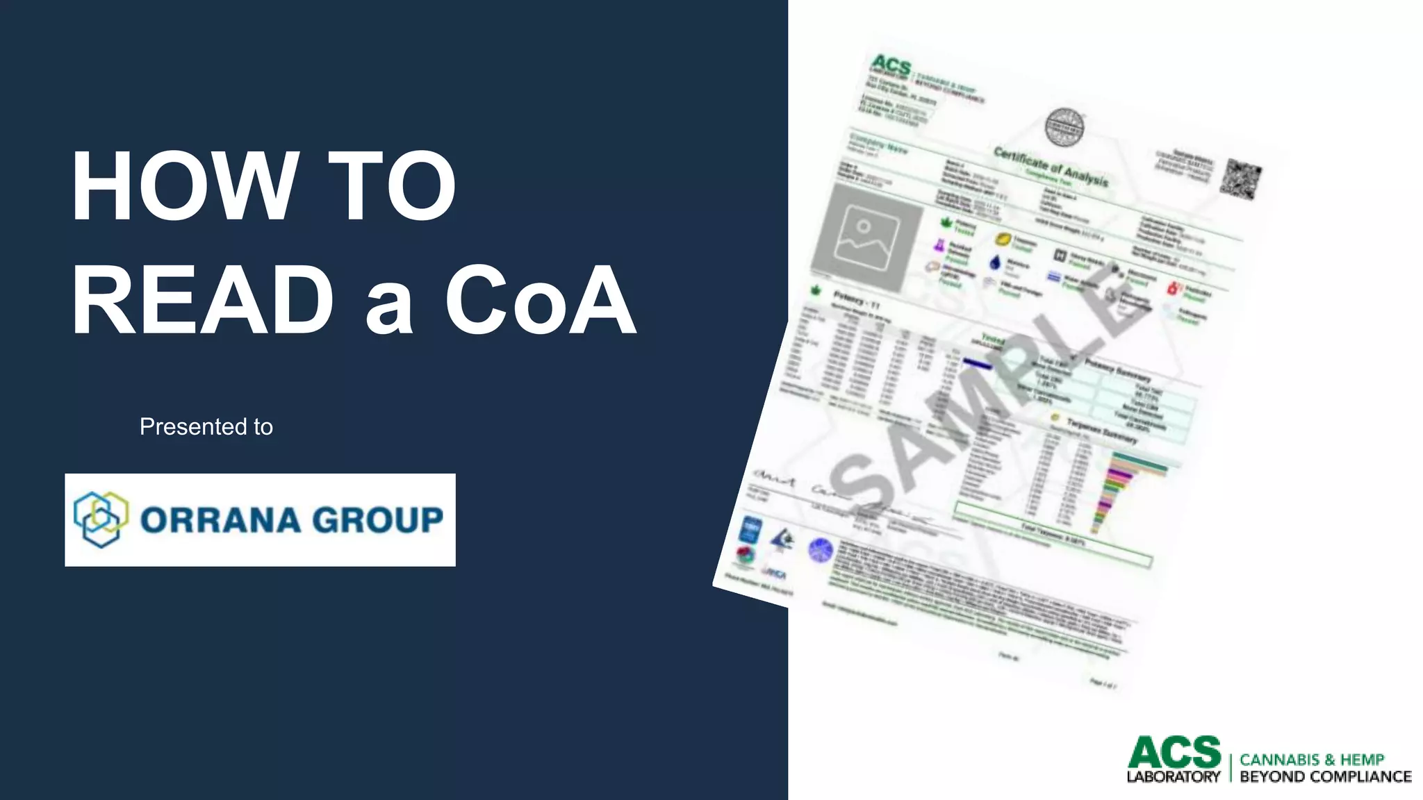 How to Read a COA (certificate of analysis) | PPT