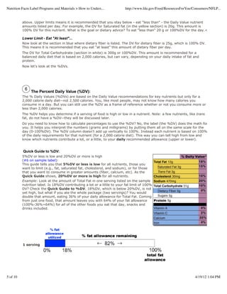 Understanding food labels | PDF