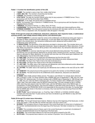 How to read an active duty navy les | PDF