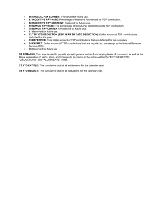 How to read an active duty navy les | PDF