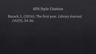 How to read APA citation | PPT