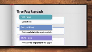 How to read a paper | PPT