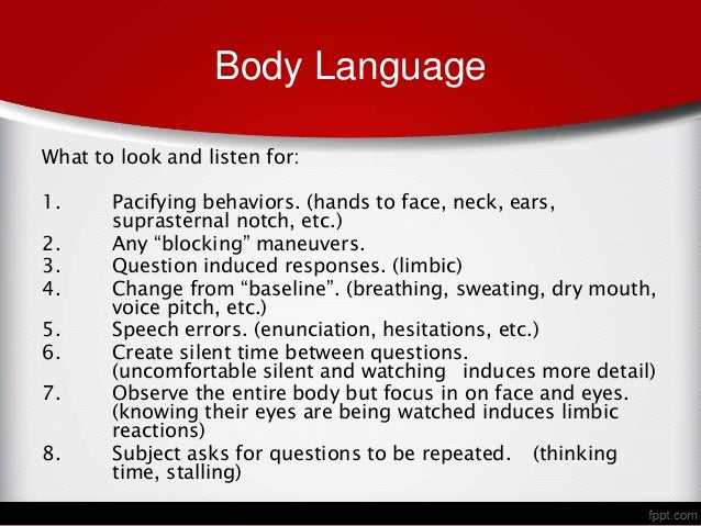 How to read body language