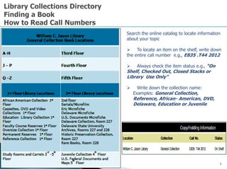 Howto read call numbers | PPTX | Books and Literature
