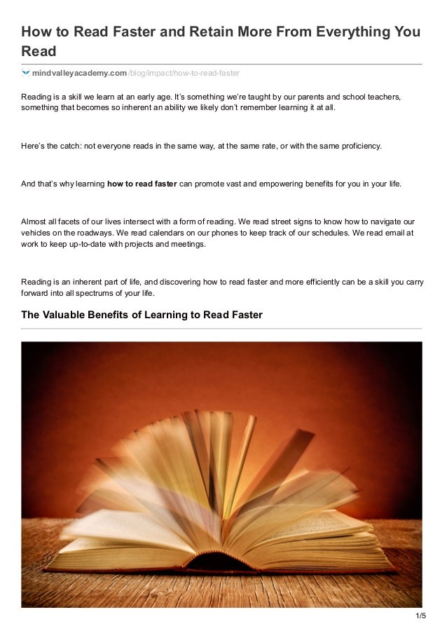 How To Read Faster how-to-read-faster