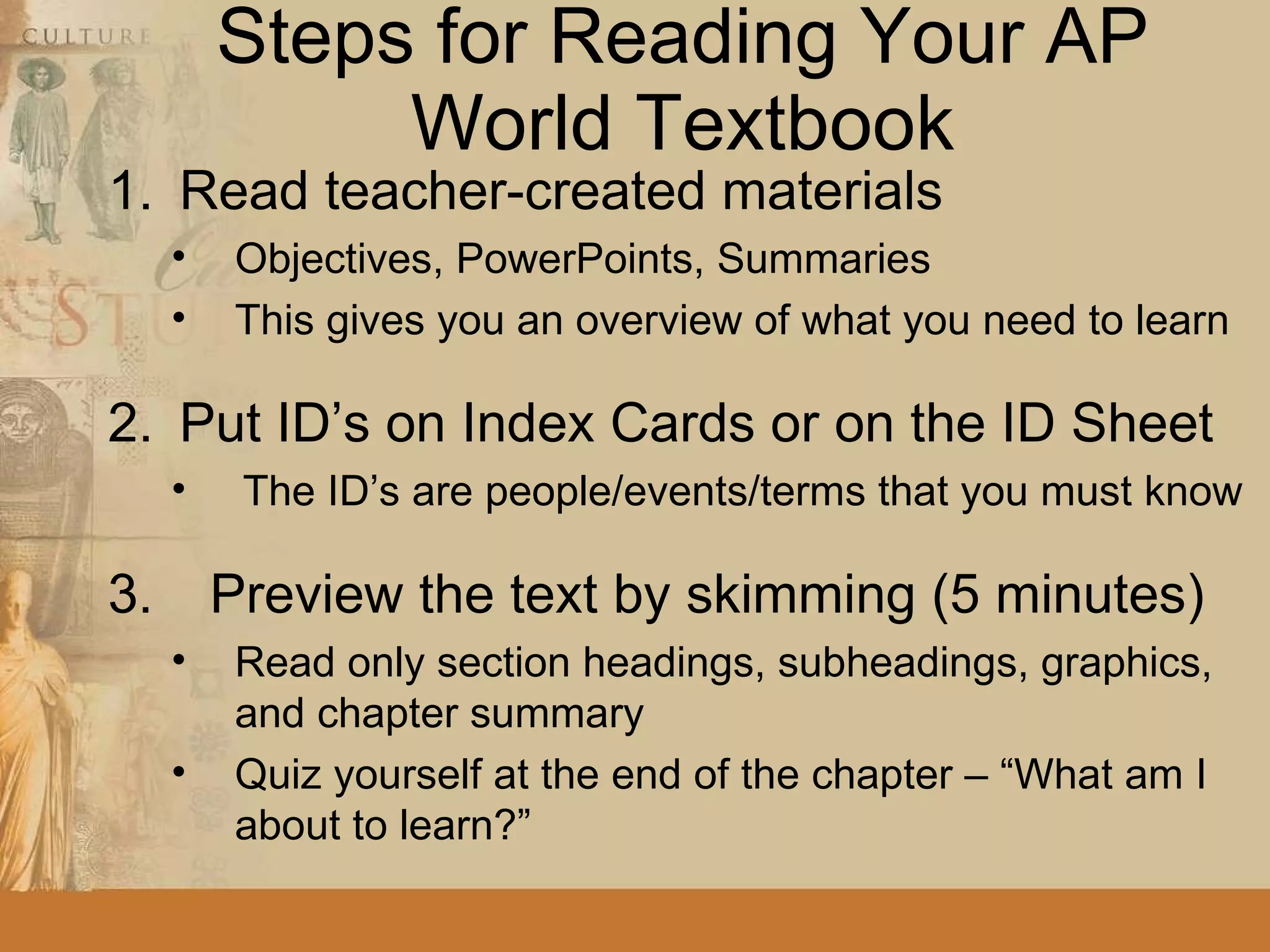 How To Read In Ap World History | PPT