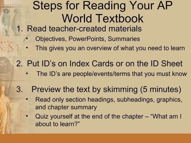 How To Read In Ap World History | PPT