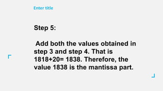 How to read log Table | PPT