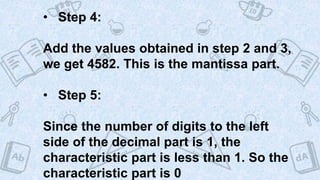 How to read log Table | PPT