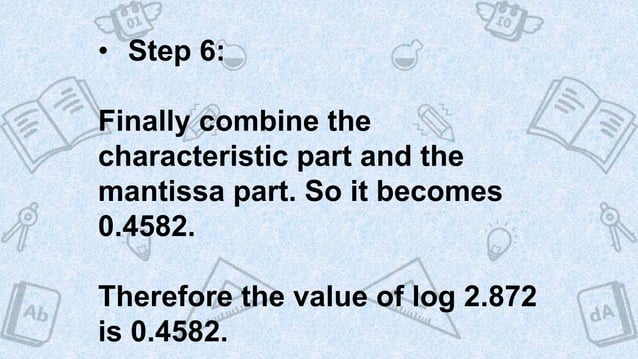 How to read log Table | PPT