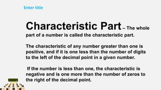 How to read log Table | PPTX