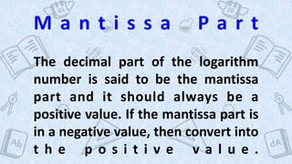 How to read log Table | PPT
