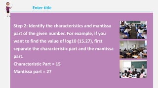 How to read log Table | PPT