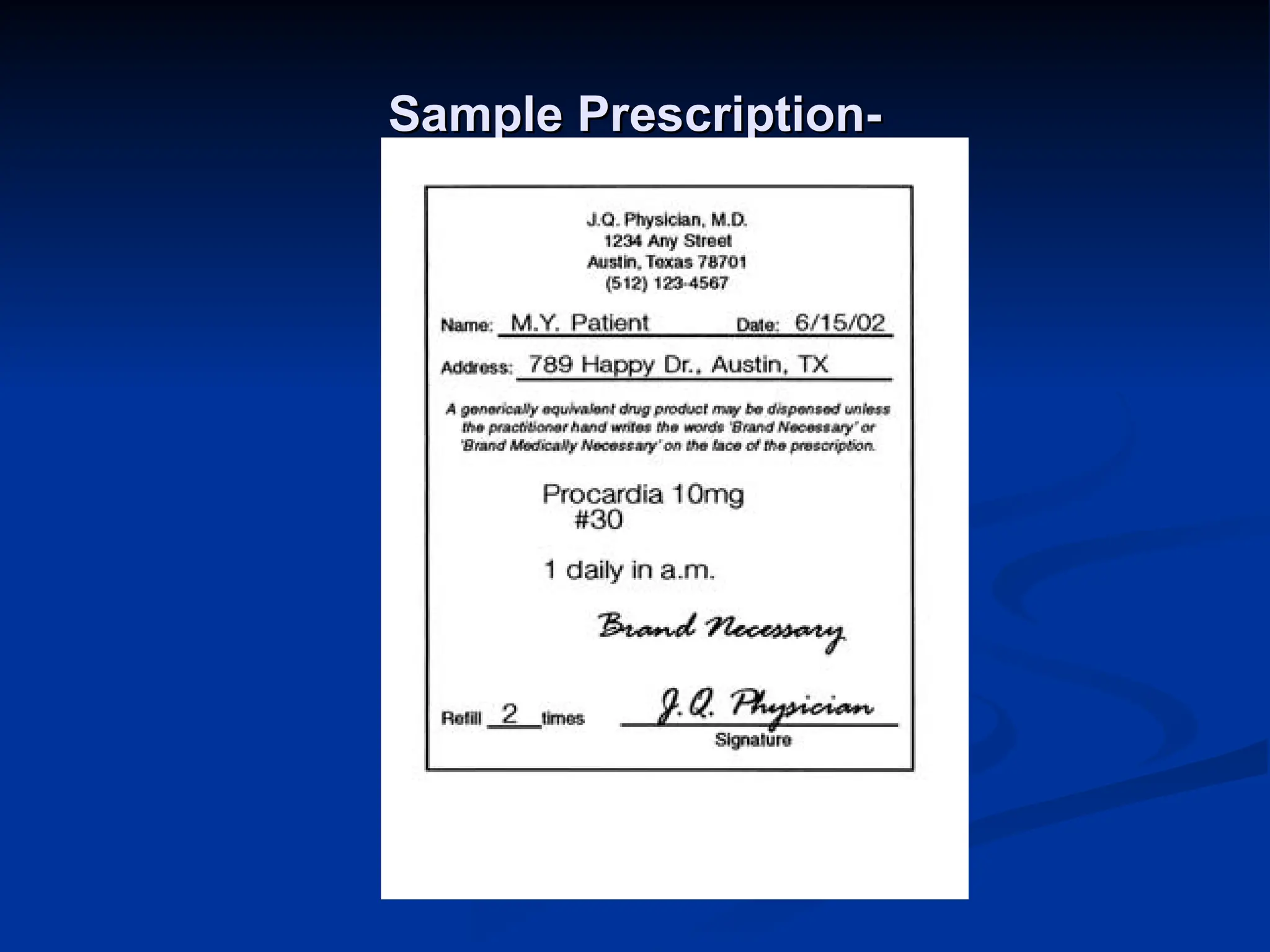 How to read prescription how to read doctor prescription | PPT