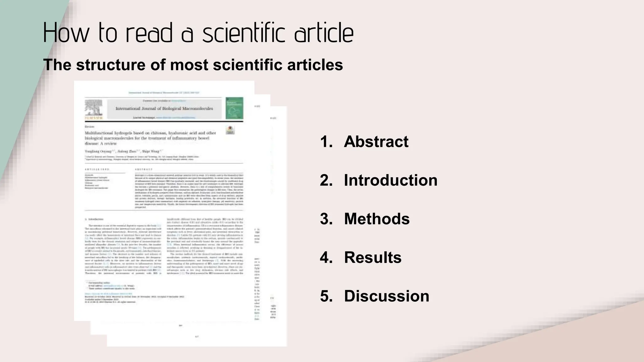 How to Read and Comprehend Scientific Articles | PPTX