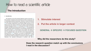 How to Read and Comprehend Scientific Articles | PPT