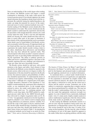 HOW TO READ SCIENTIFIC PAPER.pdf | Lung and Respiratory Health | Diseases and Conditions