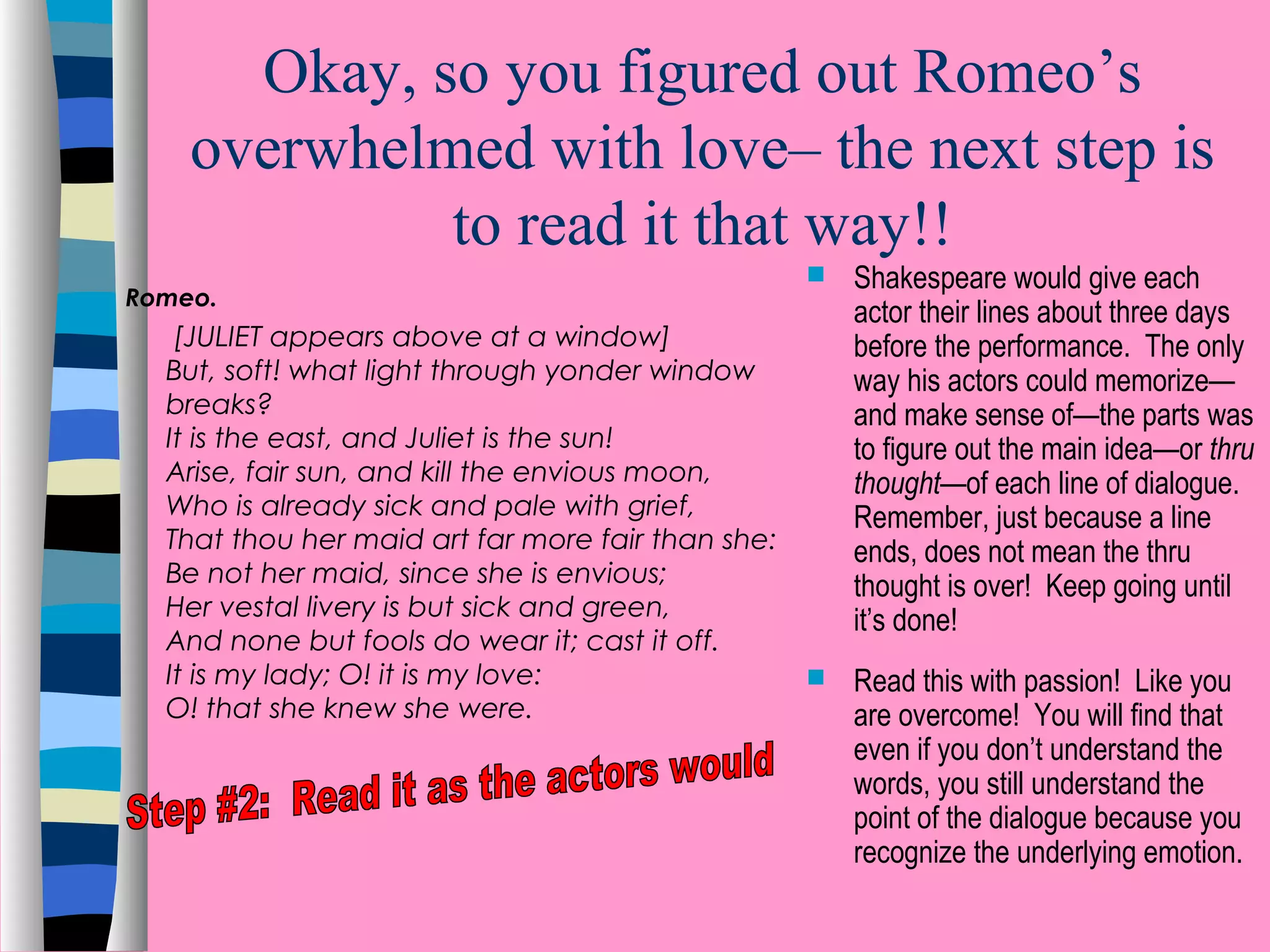 How to read shakespeare | PPT