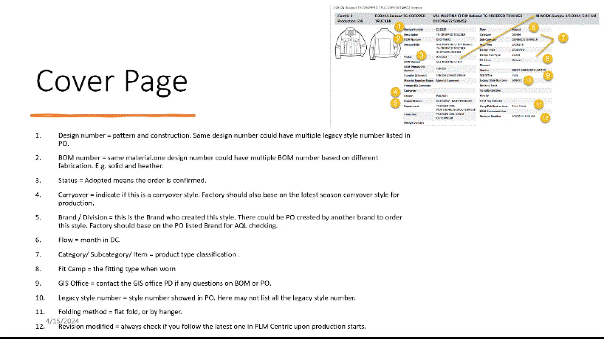 How to read Tech pack (PLM) any customer | PPTX