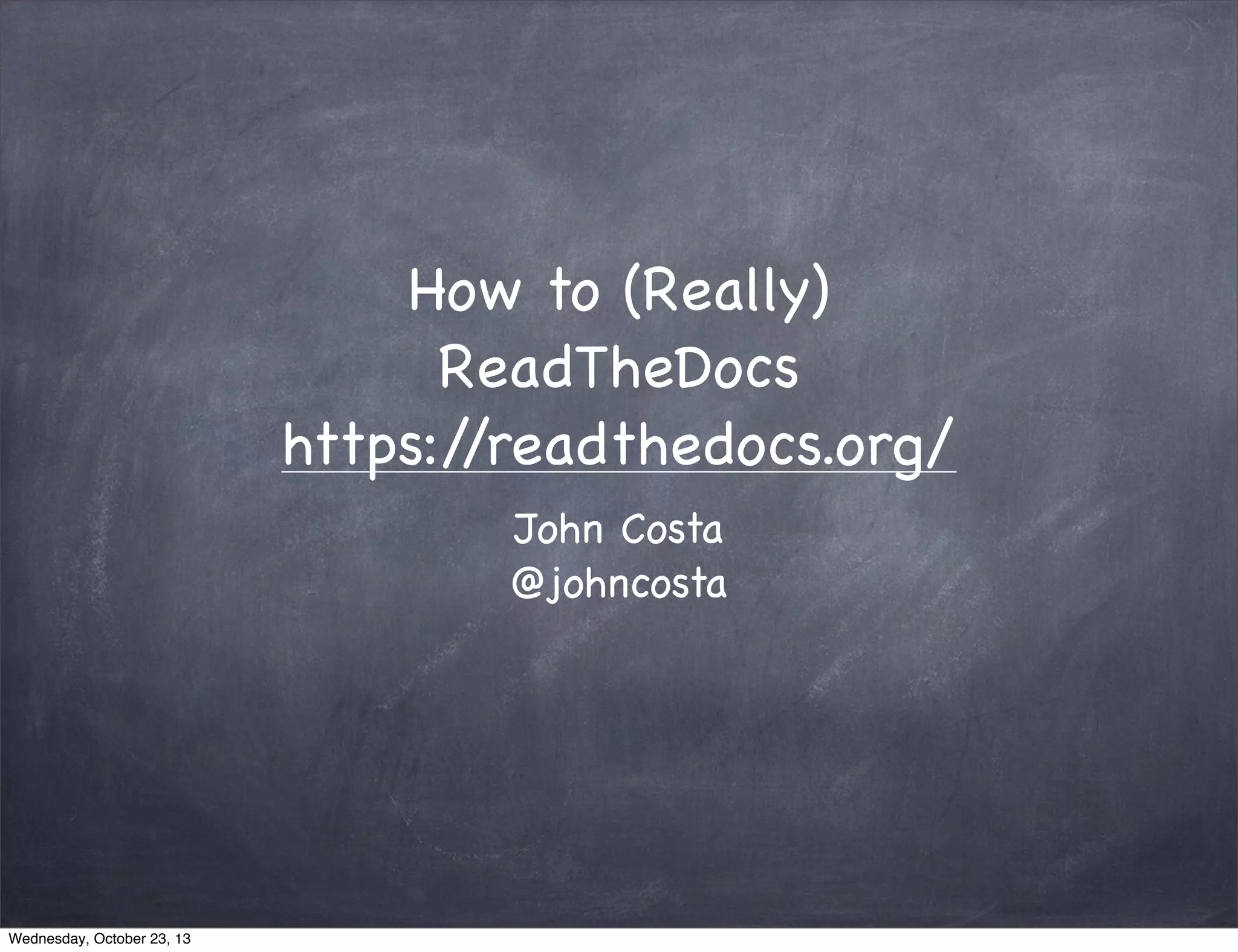 How to ReadTheDocs | PDF | Web Development | Internet