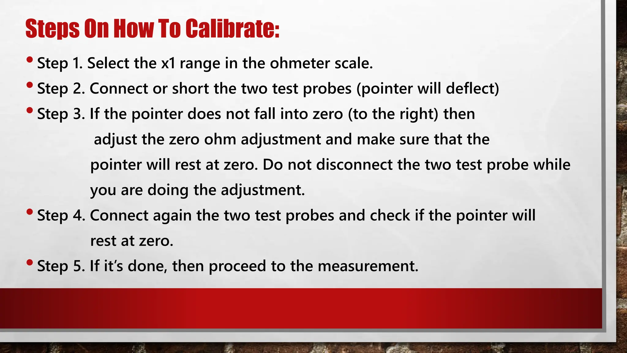 HOW TO READ THE RESISTANCE USING MULTI-TESTER.pptx | Physics | Science